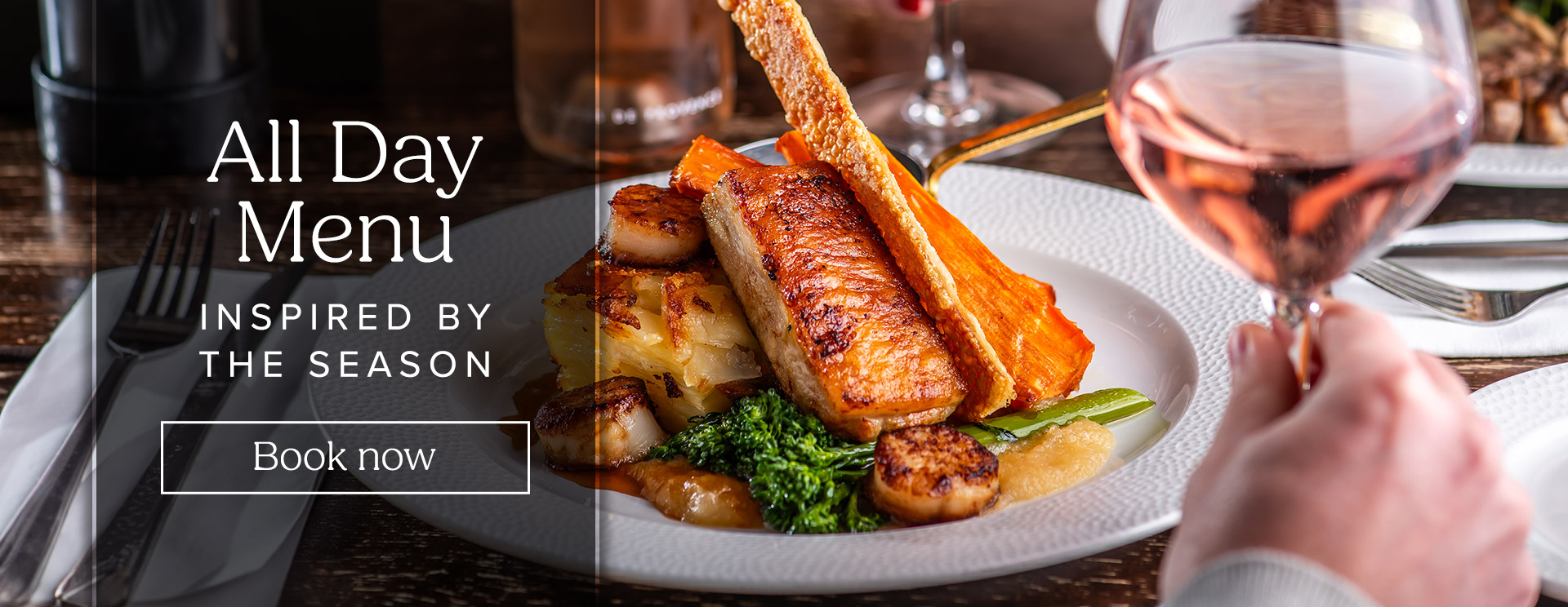 Dinner Menu & Prices | All Day Dining at The Pheasant Liverpool